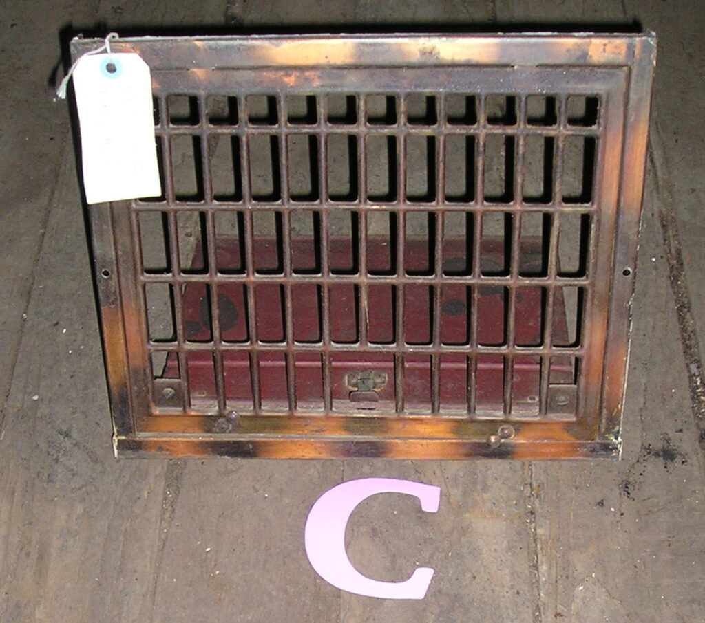 Japaned Rectangular Wall Register - ND MillWerk Salvage and Sales